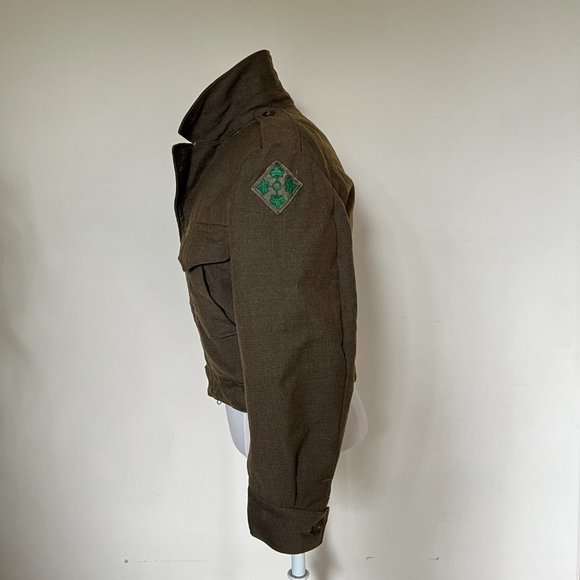 Jackets & Coats | Vintage Ww2 Field Jacket Army 194s Military Wool ...